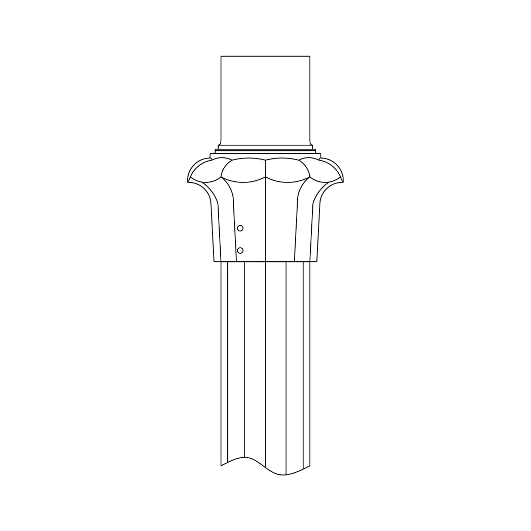 4" to 3" Tenon Converter- Fluted Post - 20-4 – hanoverlantern2