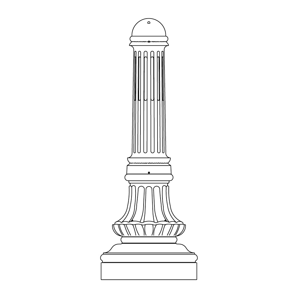 Lit Bollard - 162-5 – hanoverlantern2