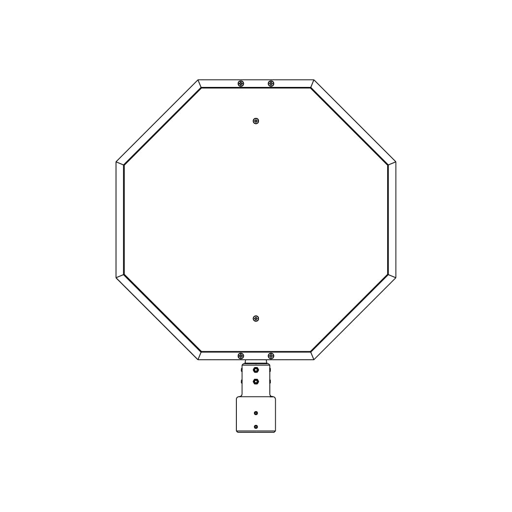 25 1/2" Stop Sign Frame for 3" Post - 232-3 – hanoverlantern2